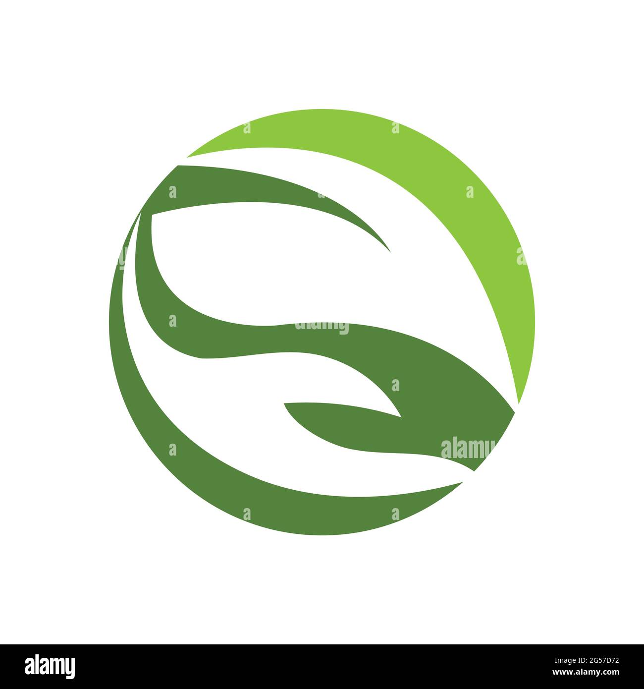 hand and leaf logo vector illustration design template Stock Vector ...