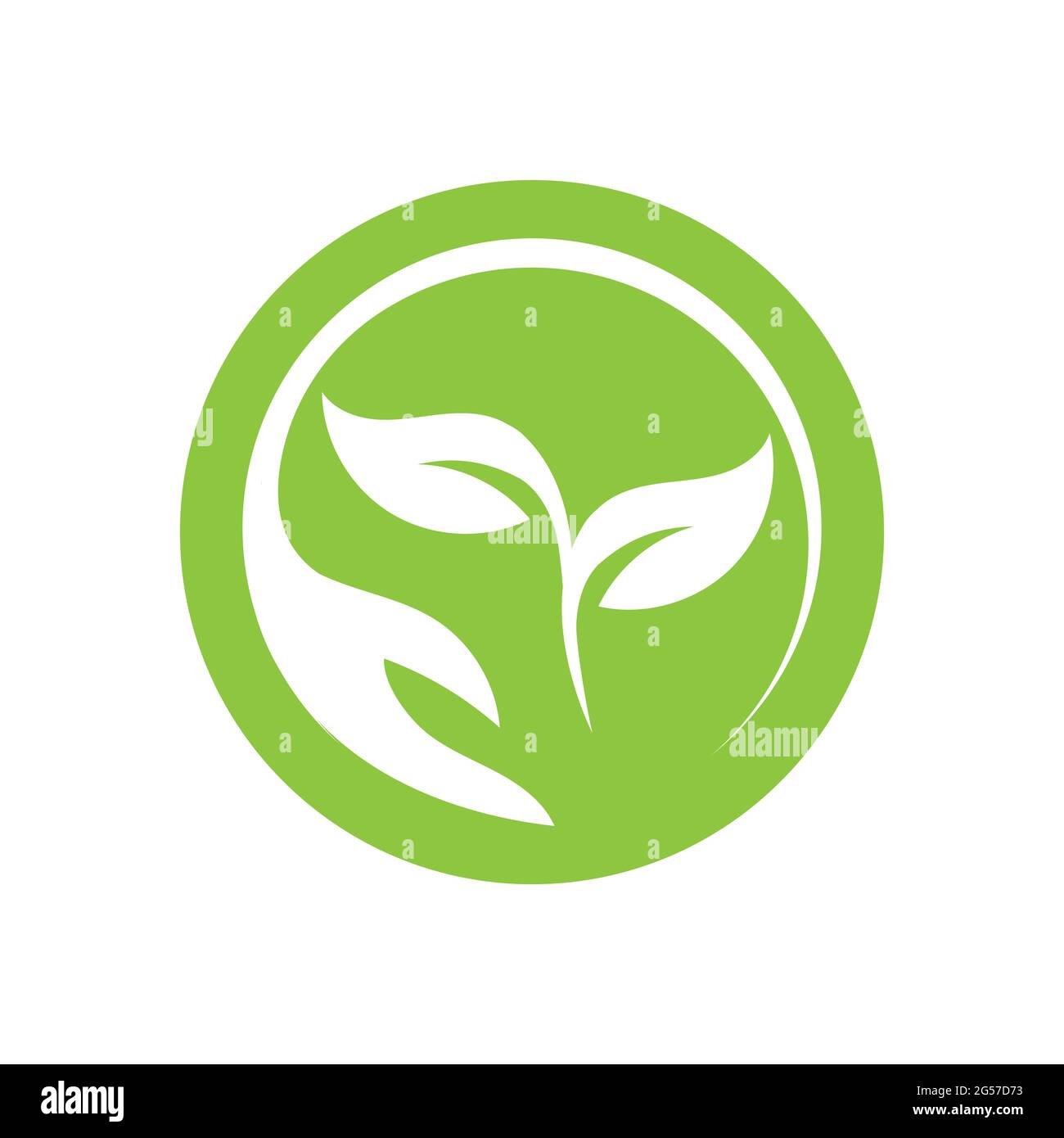 hand and leaf logo vector illustration design template Stock Vector ...