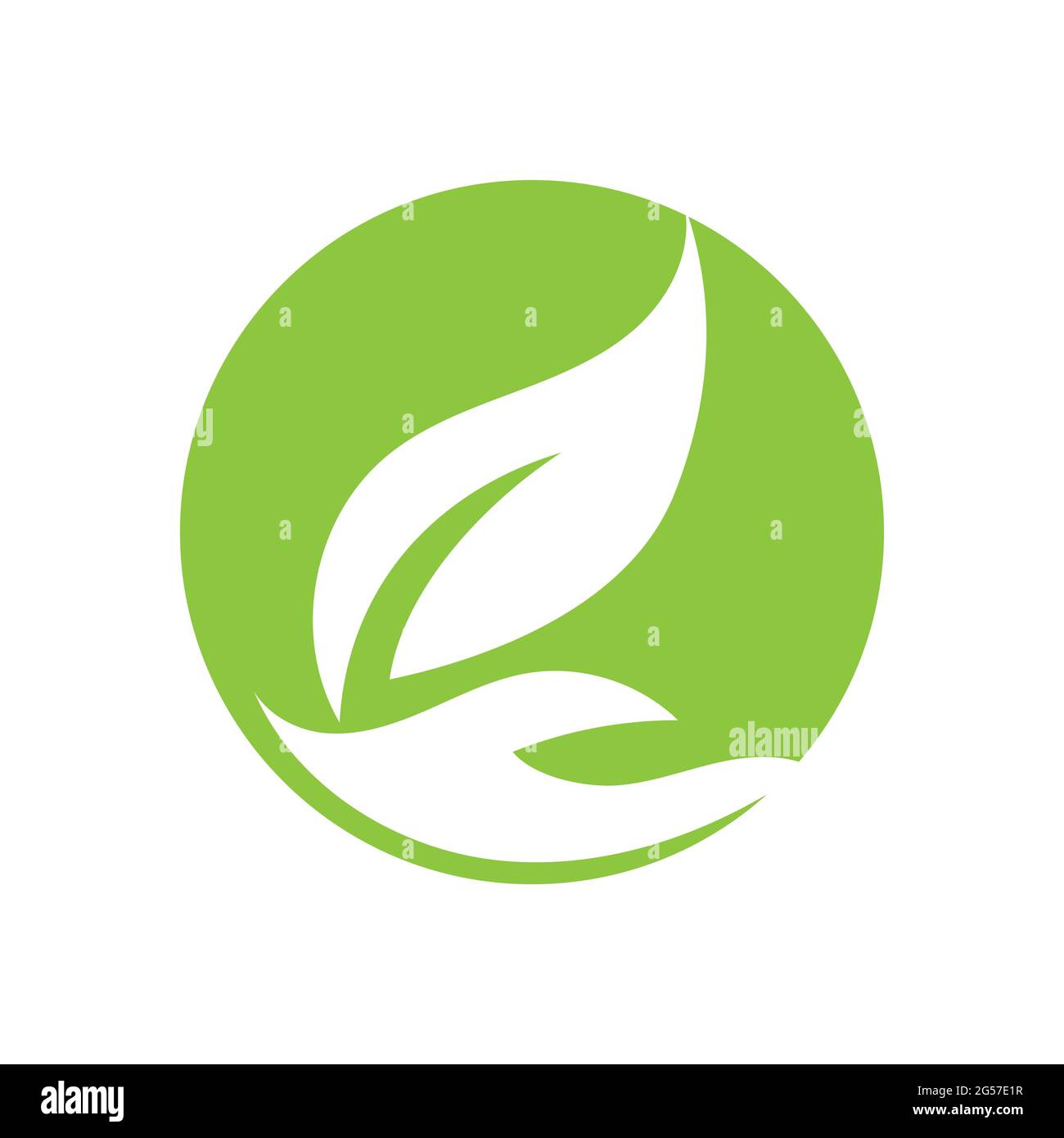 hand and leaf logo vector illustration design template Stock Vector ...