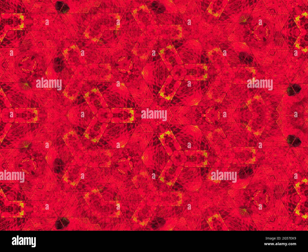 Illustration of a textured abstract background with bright red patterns ...