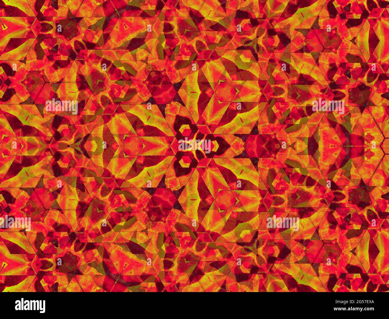 Illustration of a textured abstract background with bright red and ...