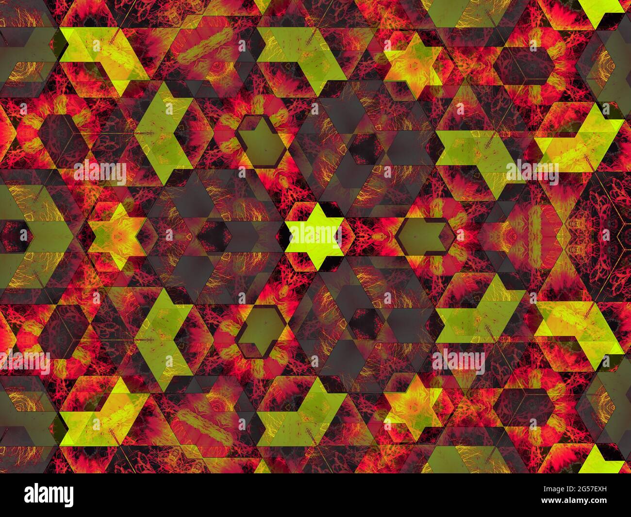 Illustration of a textured abstract background with dark red, yellow ...