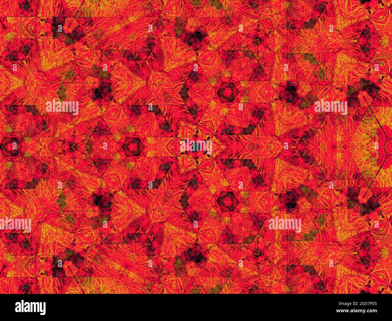 Illustration of a textured abstract background with bright red and ...