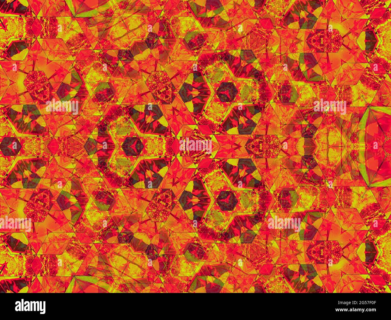 Illustration of a textured abstract background with bright red and ...