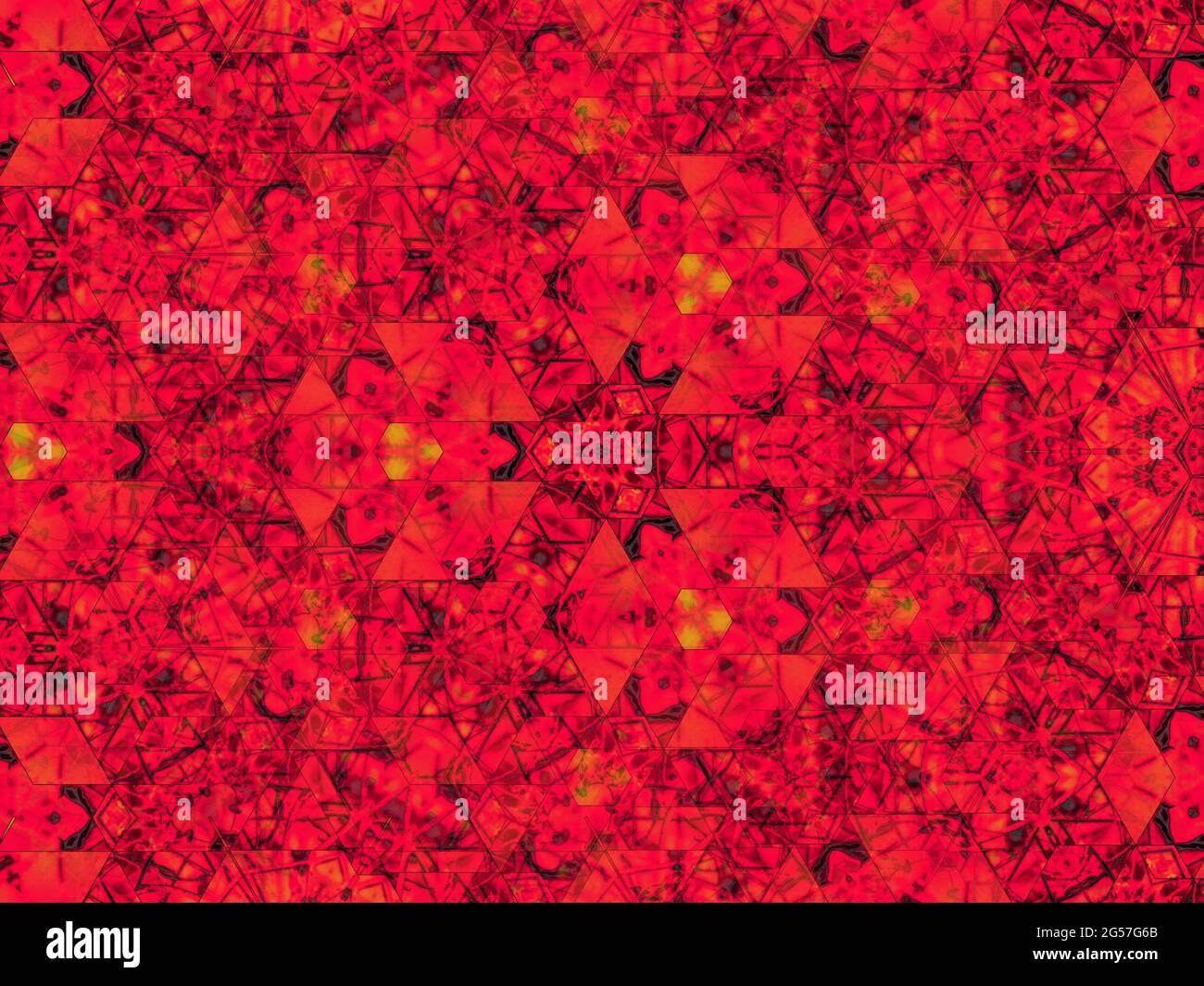 Illustration of an abstract background with bright red patterns and ...