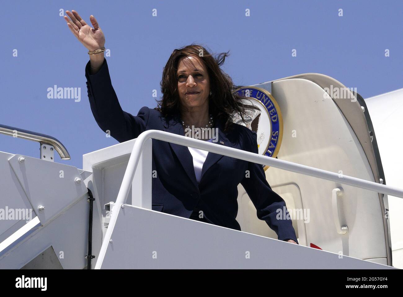 El Paso, United States. 25th June, 2021. U.S. Vice President Kamala ...