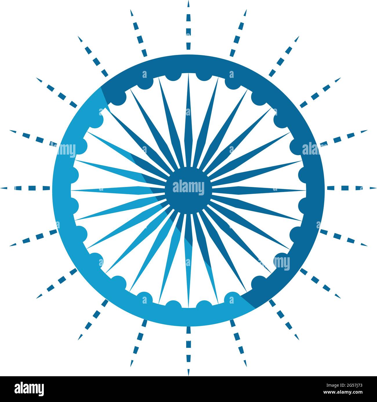ashoka wheel icon Stock Vector Image & Art - Alamy