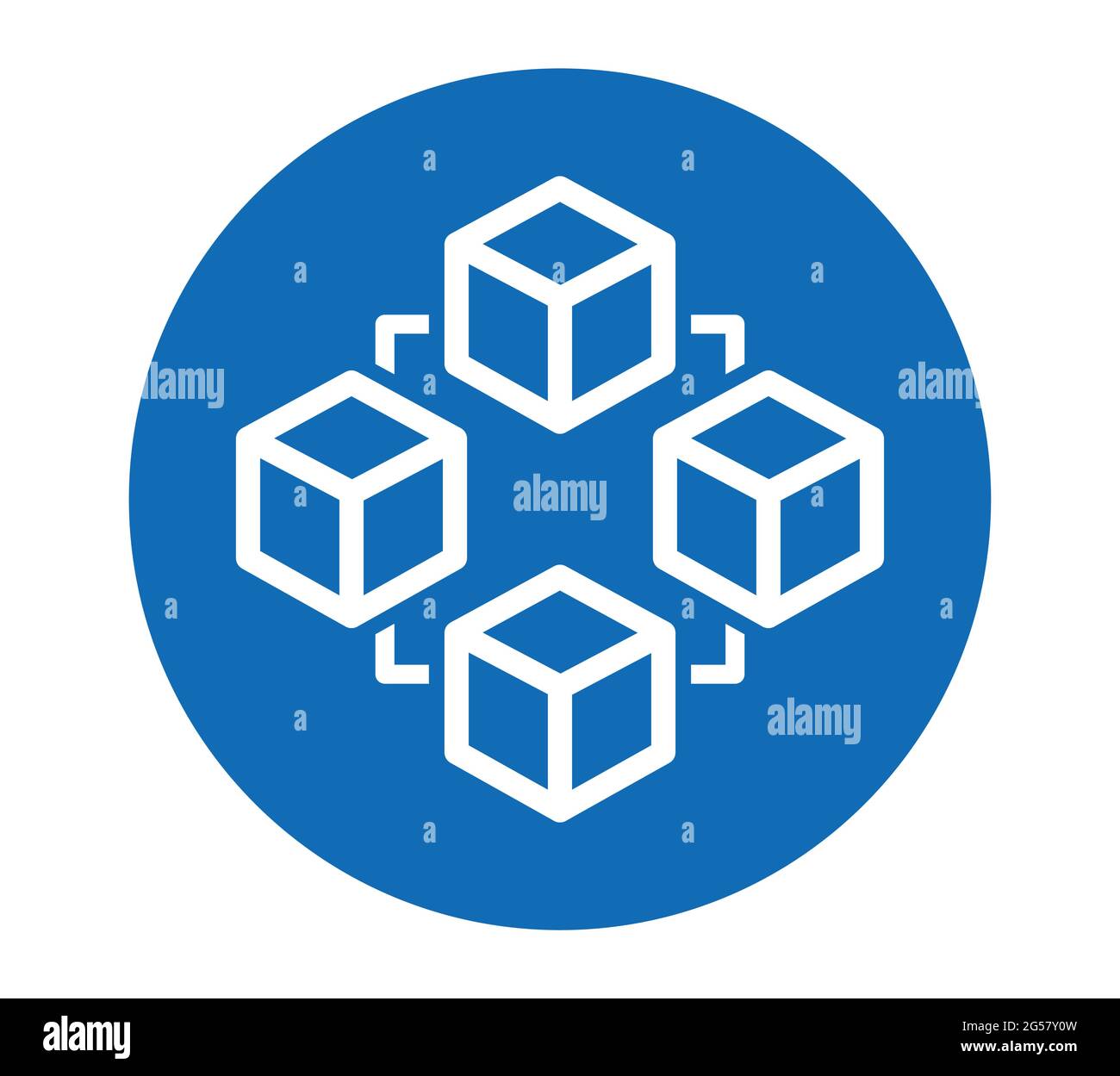 Blockchain technology concept visualization blue button vector ... Blockchain technology concept visualization blue button vector ...