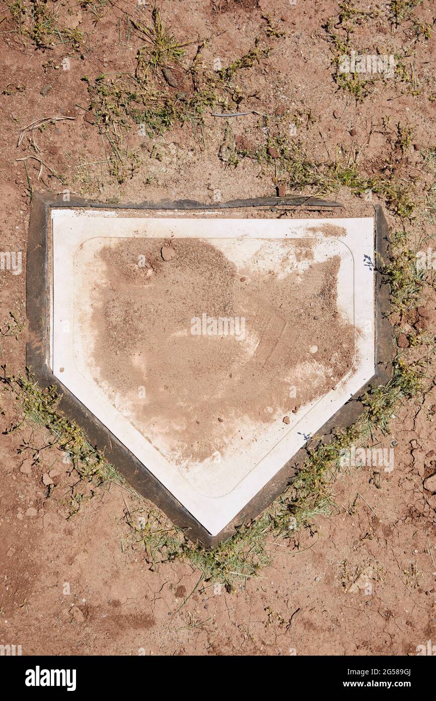 Baseball home plate Stock Photo - Alamy
