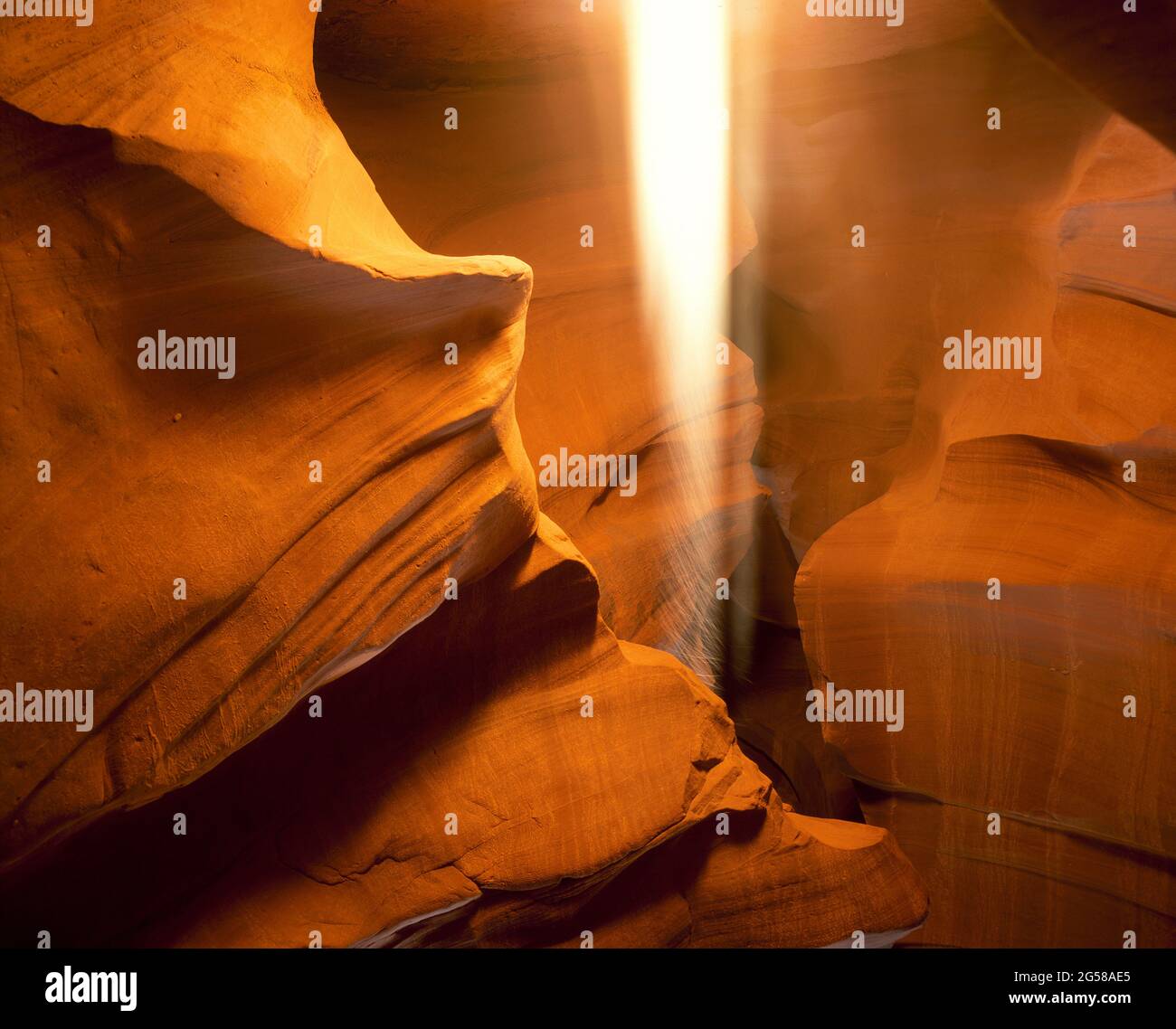 Arizona, Page, Sunbeam in Antelope Canyon Stock Photo - Alamy