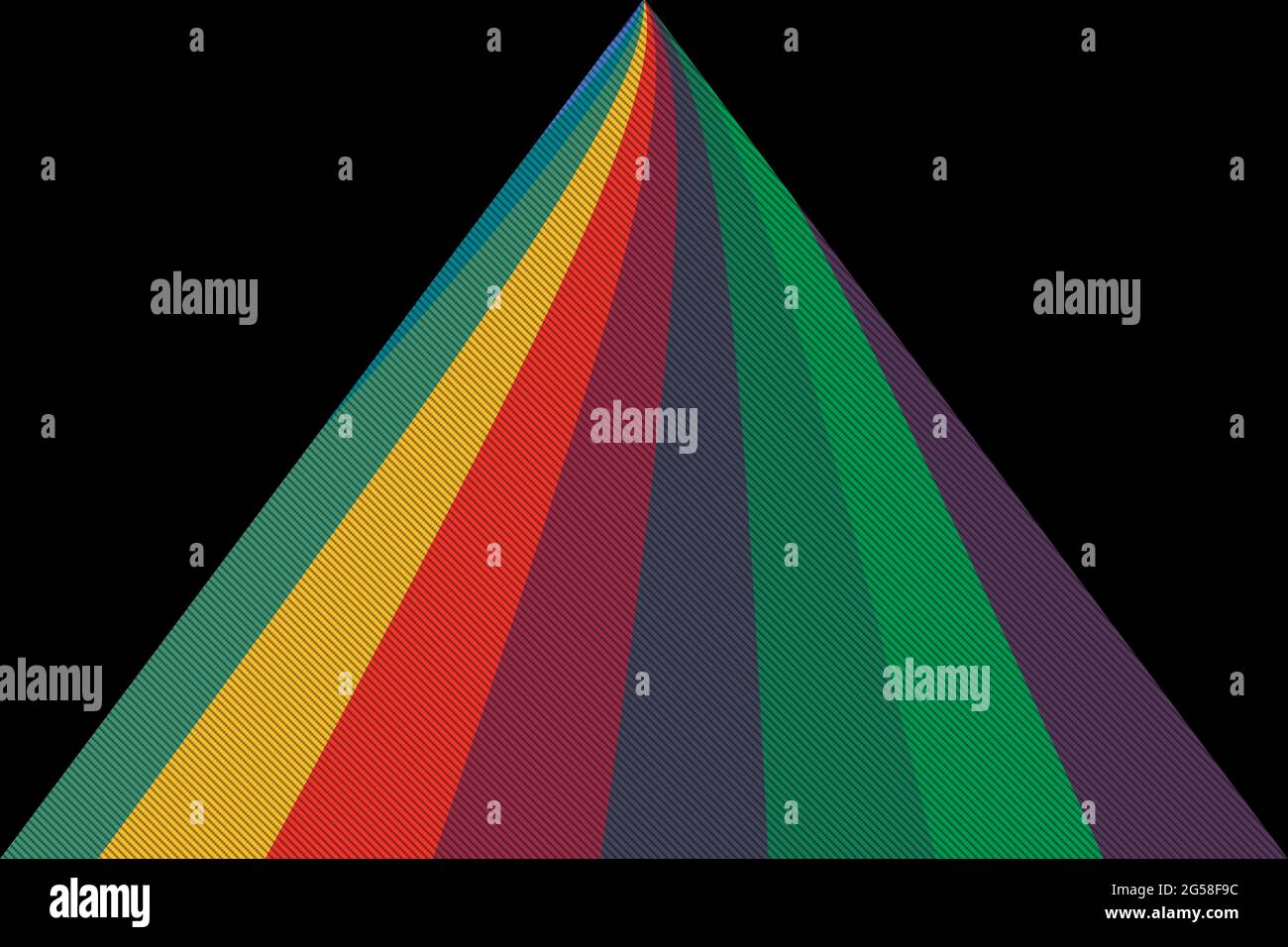 Illustration of a colorful triangle for wallpaper and background Stock ...