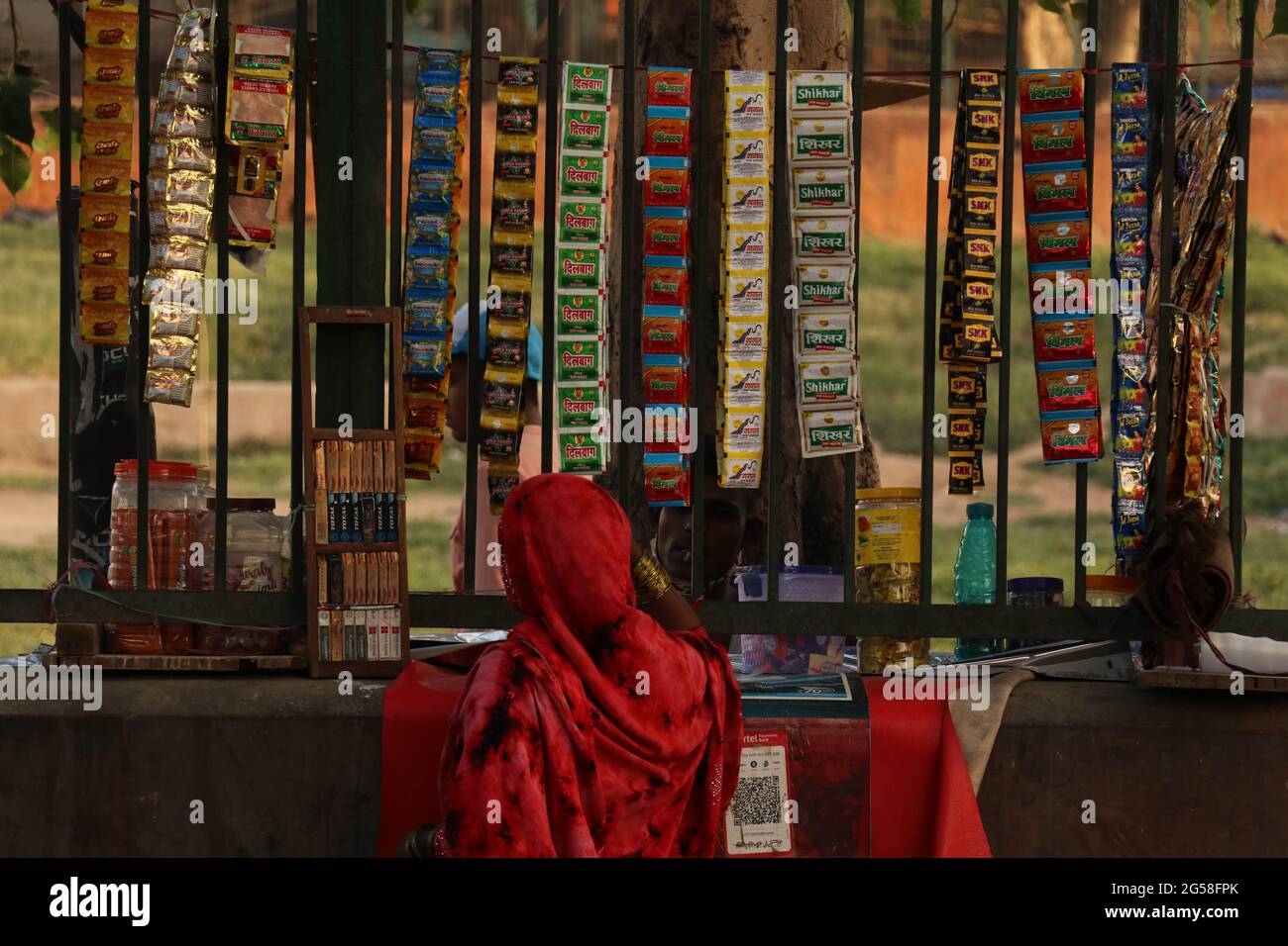 NEW DELHI INDIA-JUNE24,2021:A indian cigarette and tobacco products ...