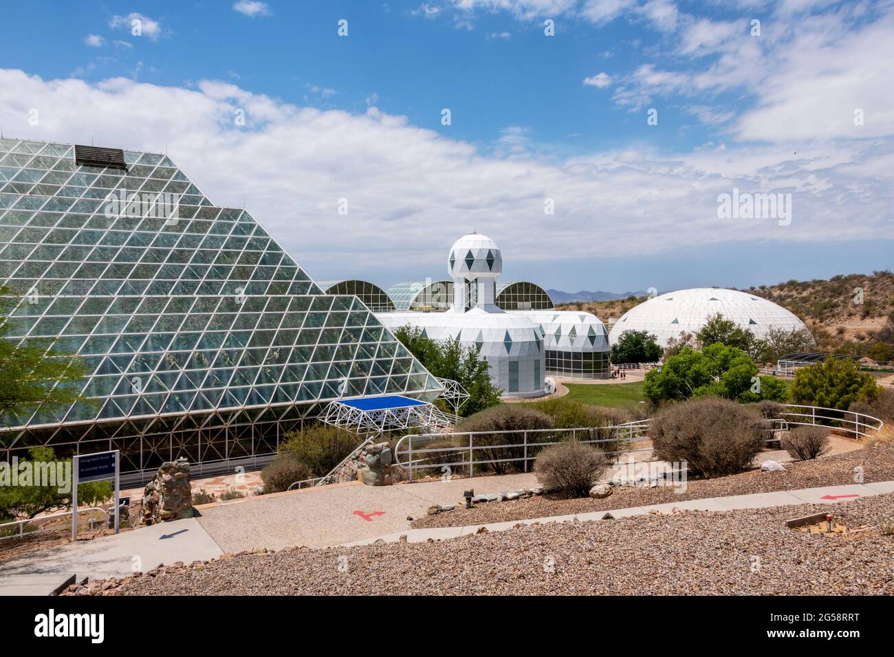 Biosphere 2 and Crew Habitat Stock Photo - Alamy