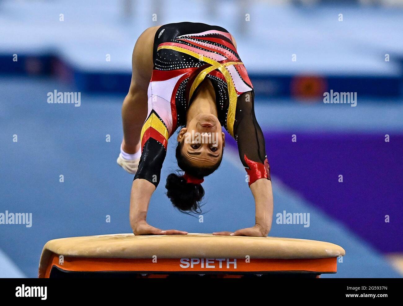 Doha, Qatar. 25th June, 2021. Nancy Taman of Egypt competes during the ...