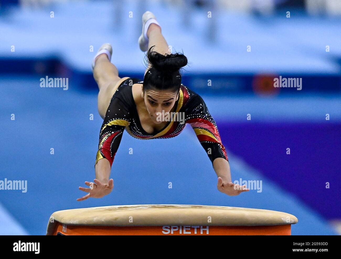 Doha, Qatar. 25th June, 2021. Nancy Taman of Egypt competes during the ...
