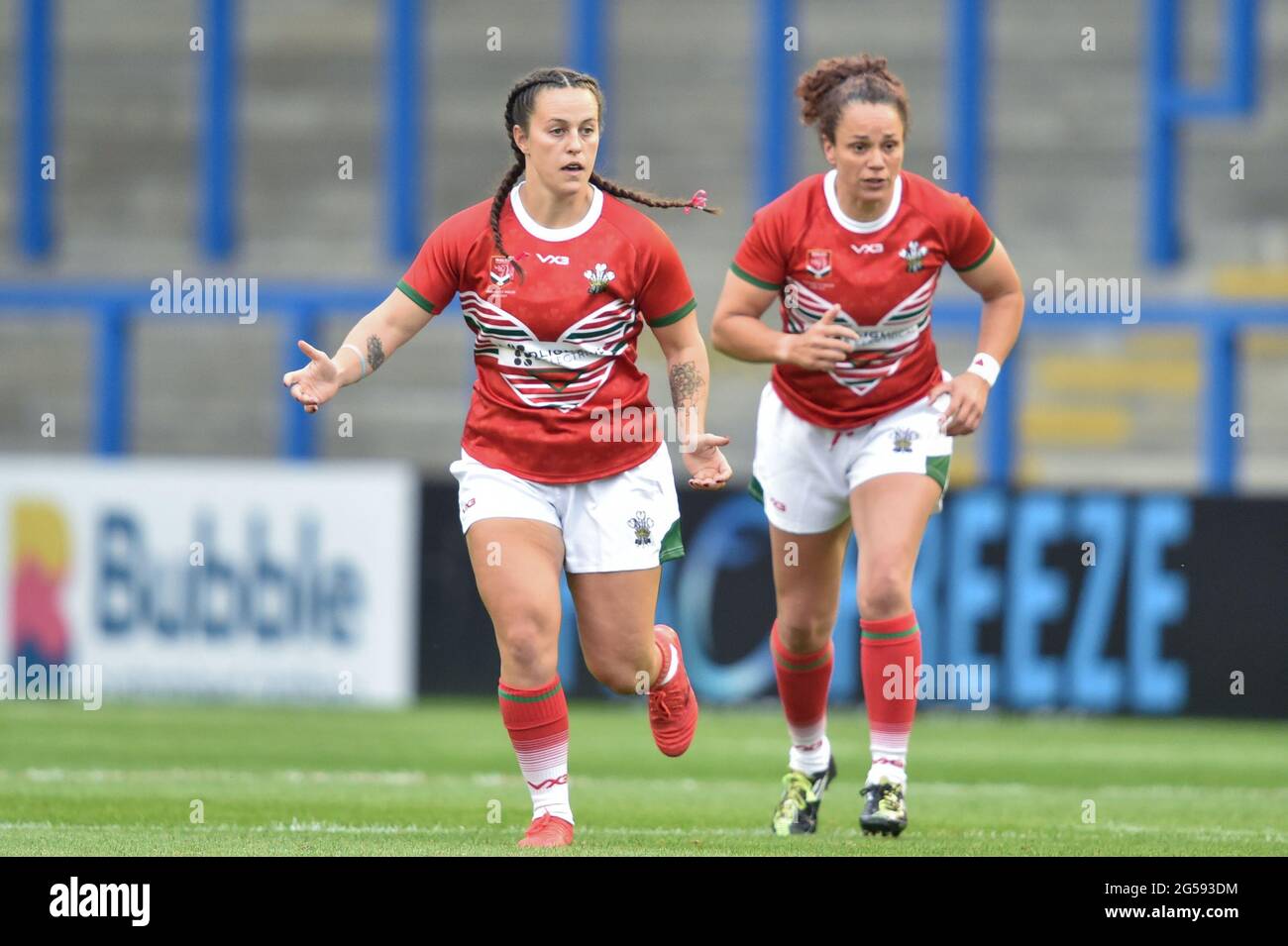 Ffion Lewis (9) of Wales in action during the game Stock Photo - Alamy