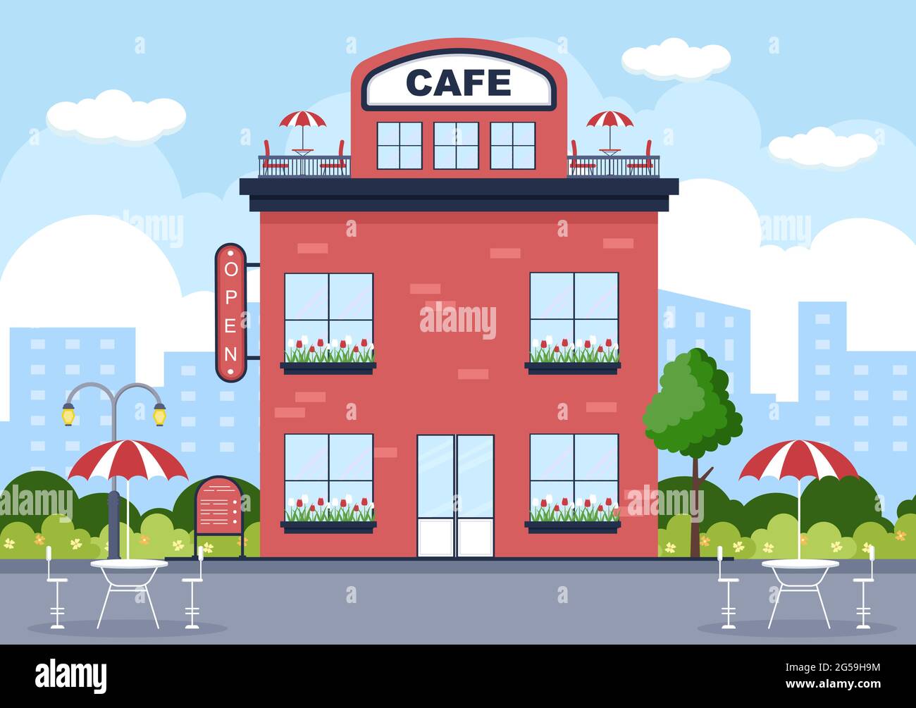 Ice cream counter customer Stock Vector Images - Alamy