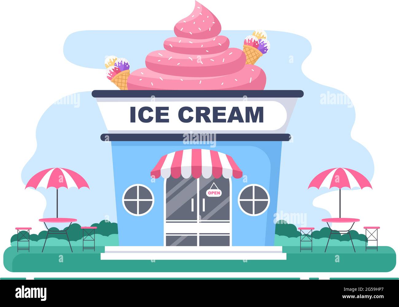 Ice Cream Shop Clipart