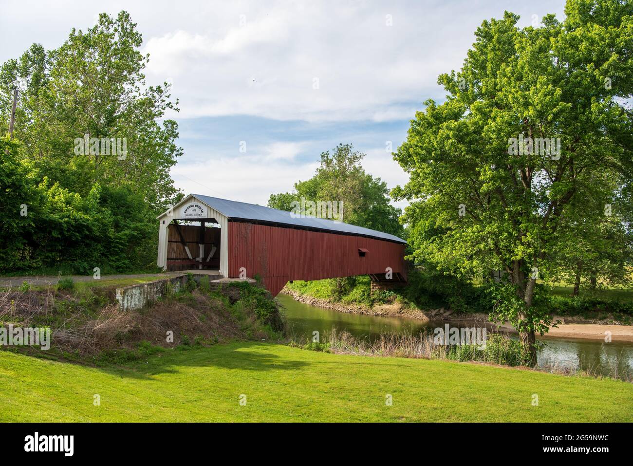 Eugene Covered Bridge is a historic Burr Arch Truss covered bridge ...