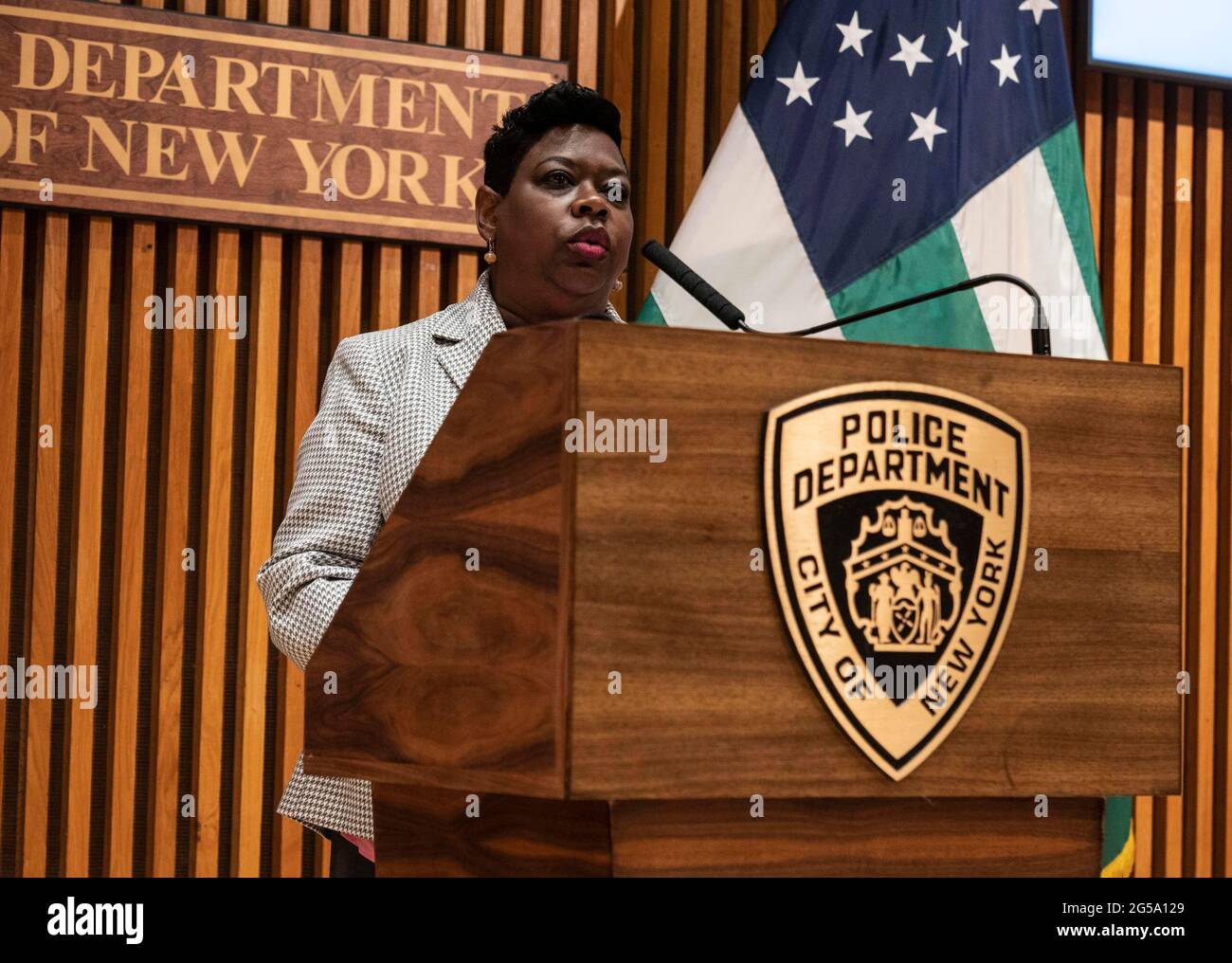 New York, NY - June 25, 2021: Bronx District Attorney Darcel Clark ...