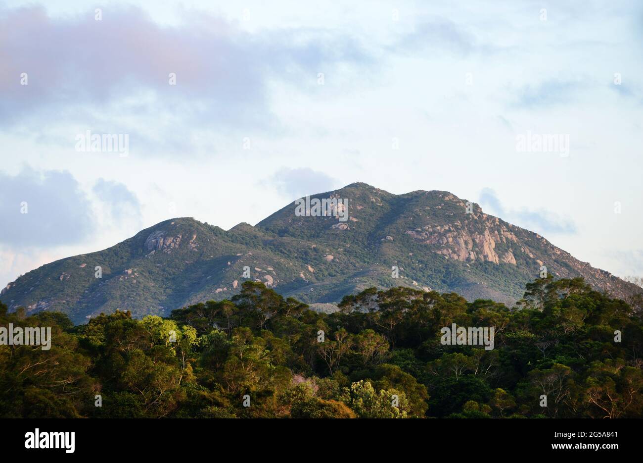 A view of Mount Stenhouse- Lamma's island highest peak, Hong Kong Stock ...