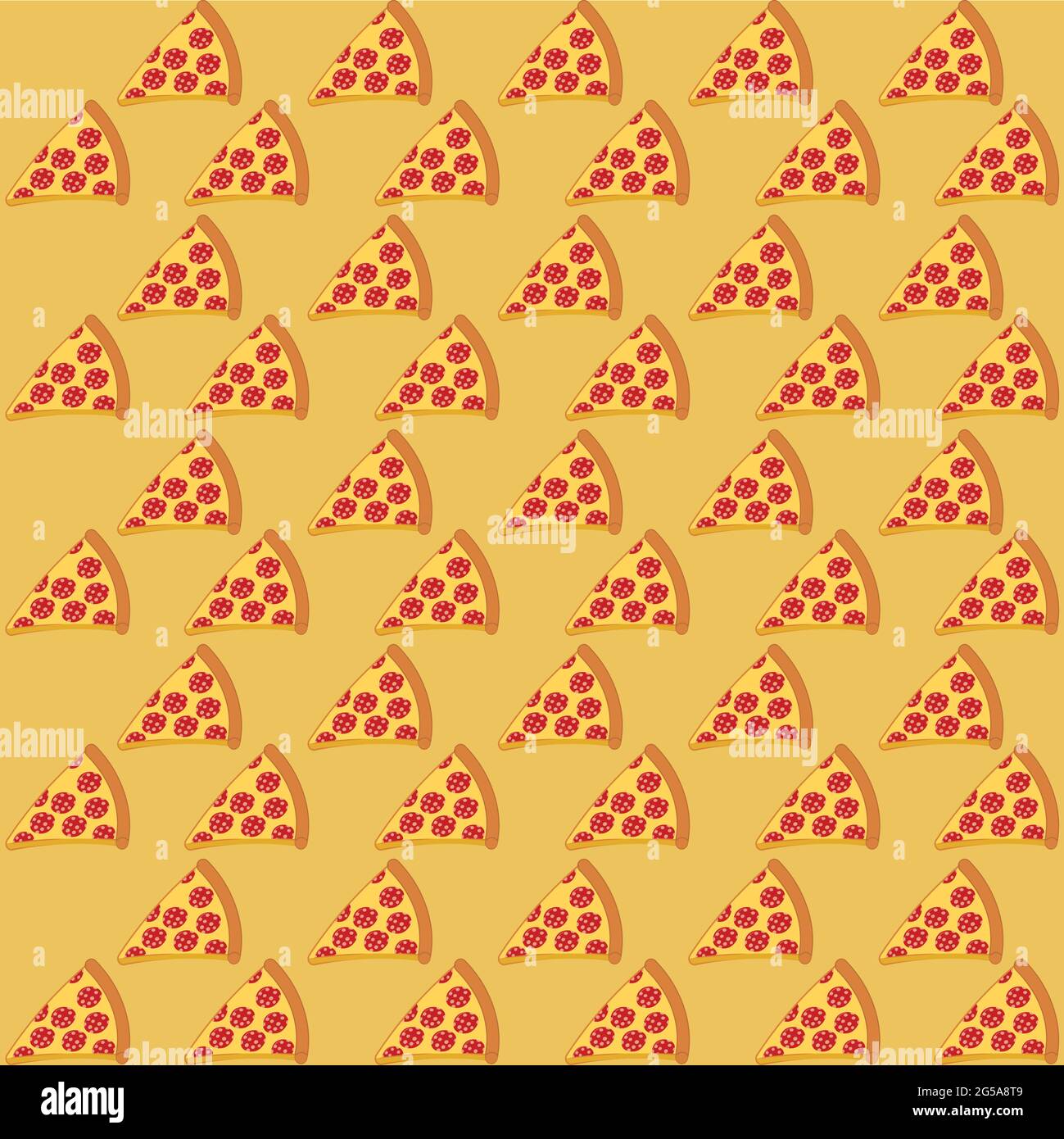 Seamless pattern of pizza slices in a graphic style for the corporate ...