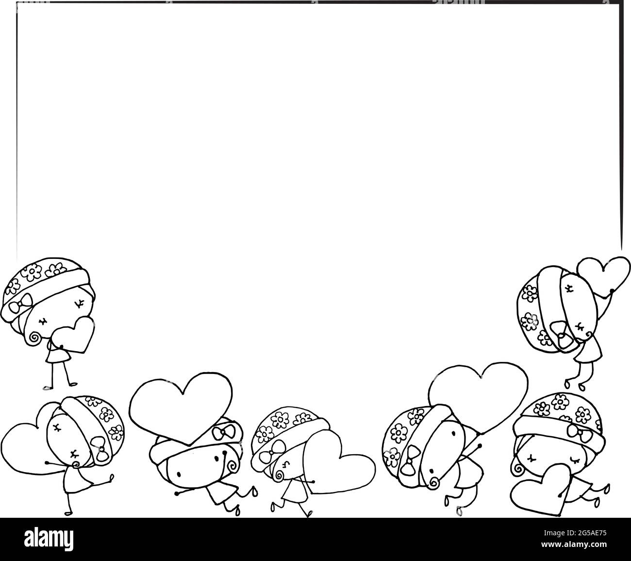 kids border background frame card Stock Photo - Alamy