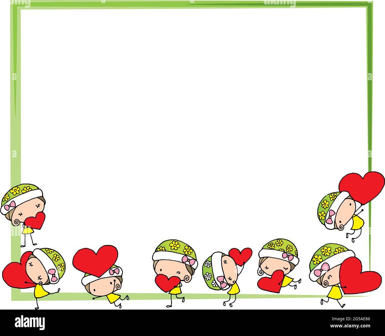 kids border background frame card Stock Photo - Alamy