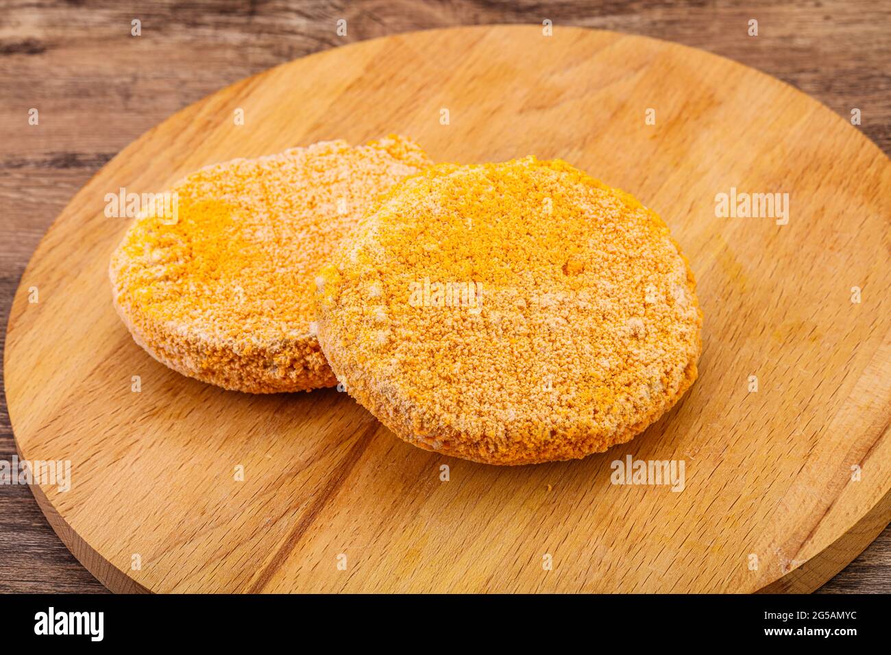 Raw homemade chicken cutlet for roast Stock Photo - Alamy