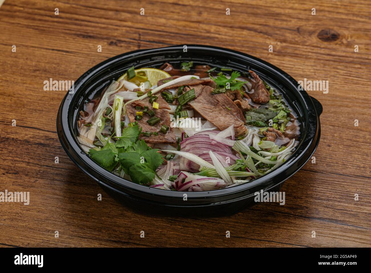 Vietnamese cuisine - beef Pho Bo soup Stock Photo - Alamy