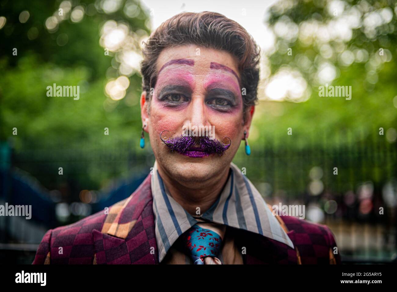 New York, USA. 25th June 2021. Hundreds Of Drag Queens and Kings filled ...