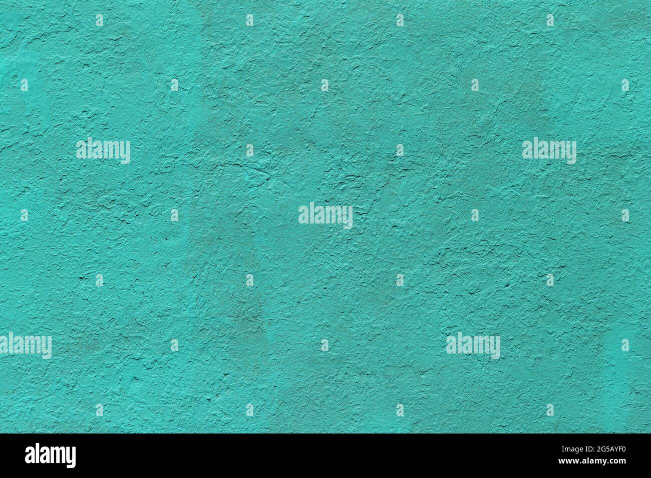 background and texture of flat thick painted matte turquoise surface ...