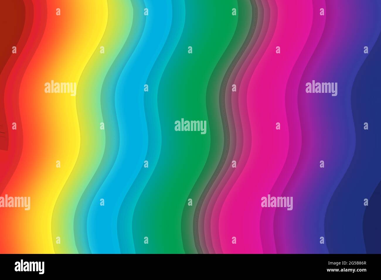 Abstract background with rainbow color waves Stock Photo - Alamy
