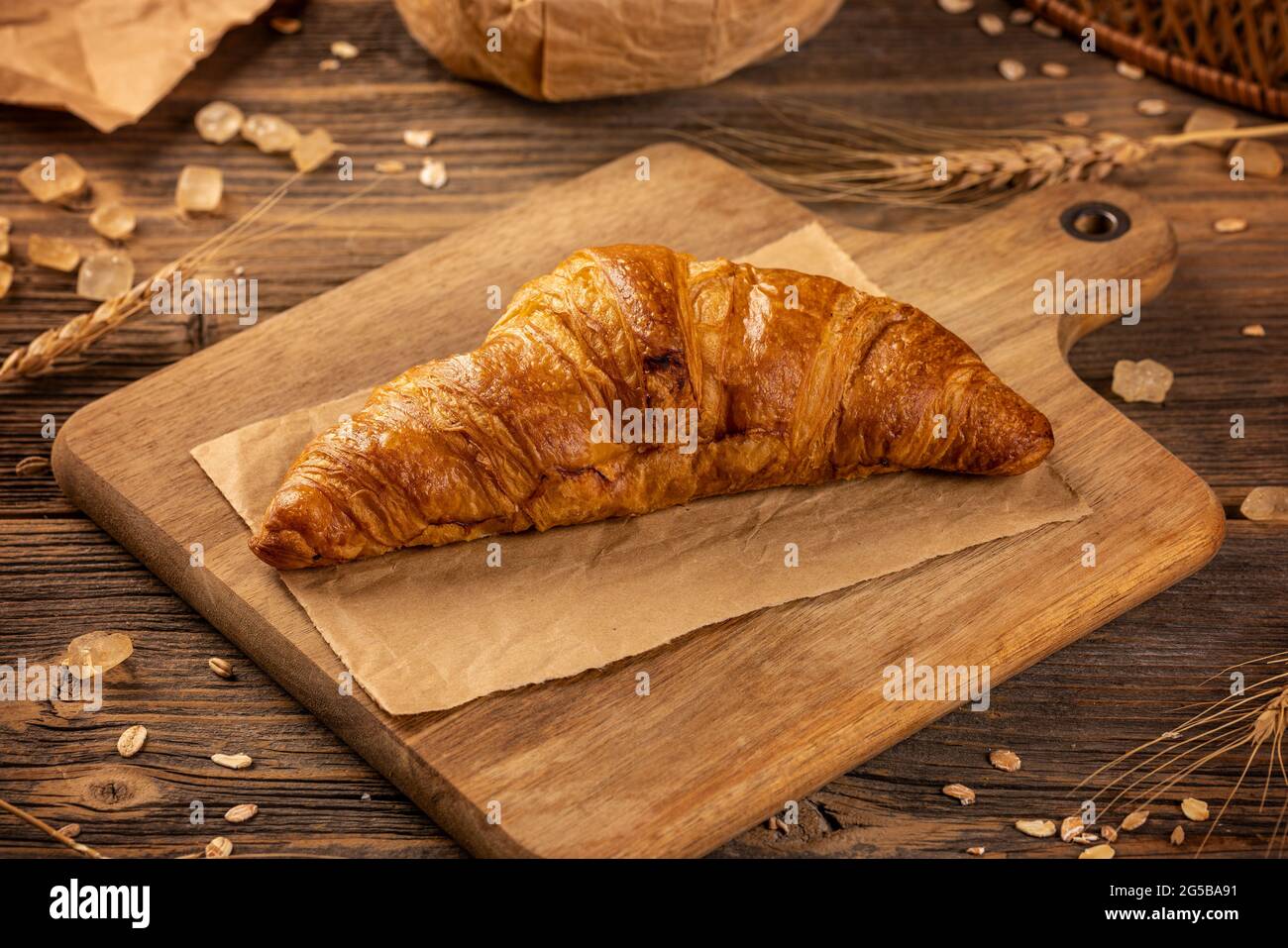Tasty fresh croissant on hi-res stock photography and images - Alamy