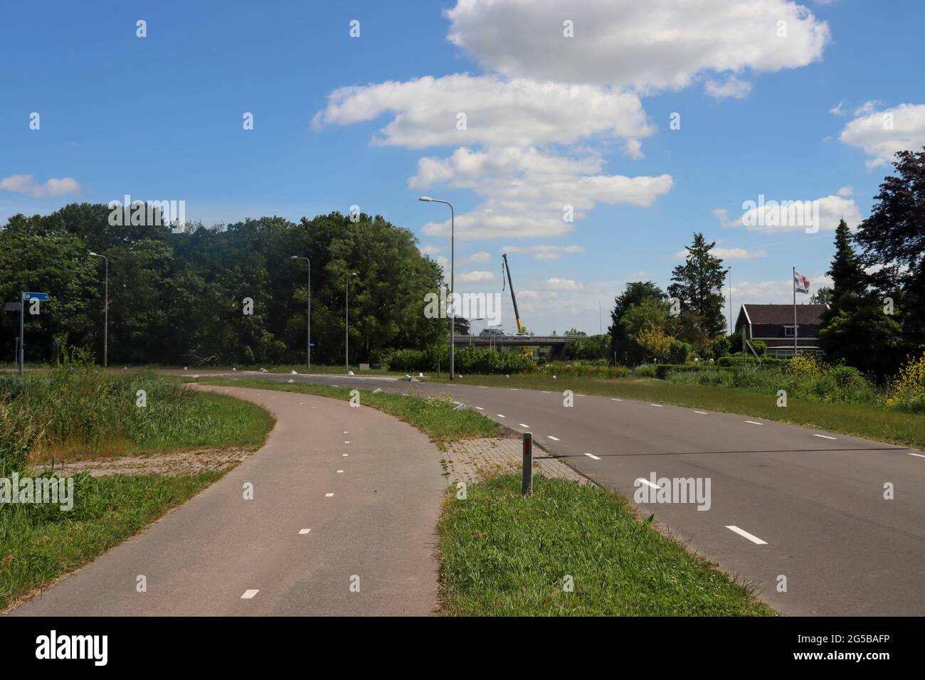 The lowest polder in the Netherlands Zuidplaspolder between Gouda and ...