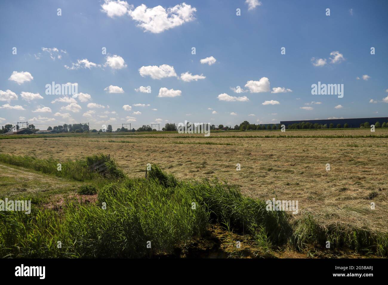 The lowest polder in the Netherlands Zuidplaspolder between Gouda and ...