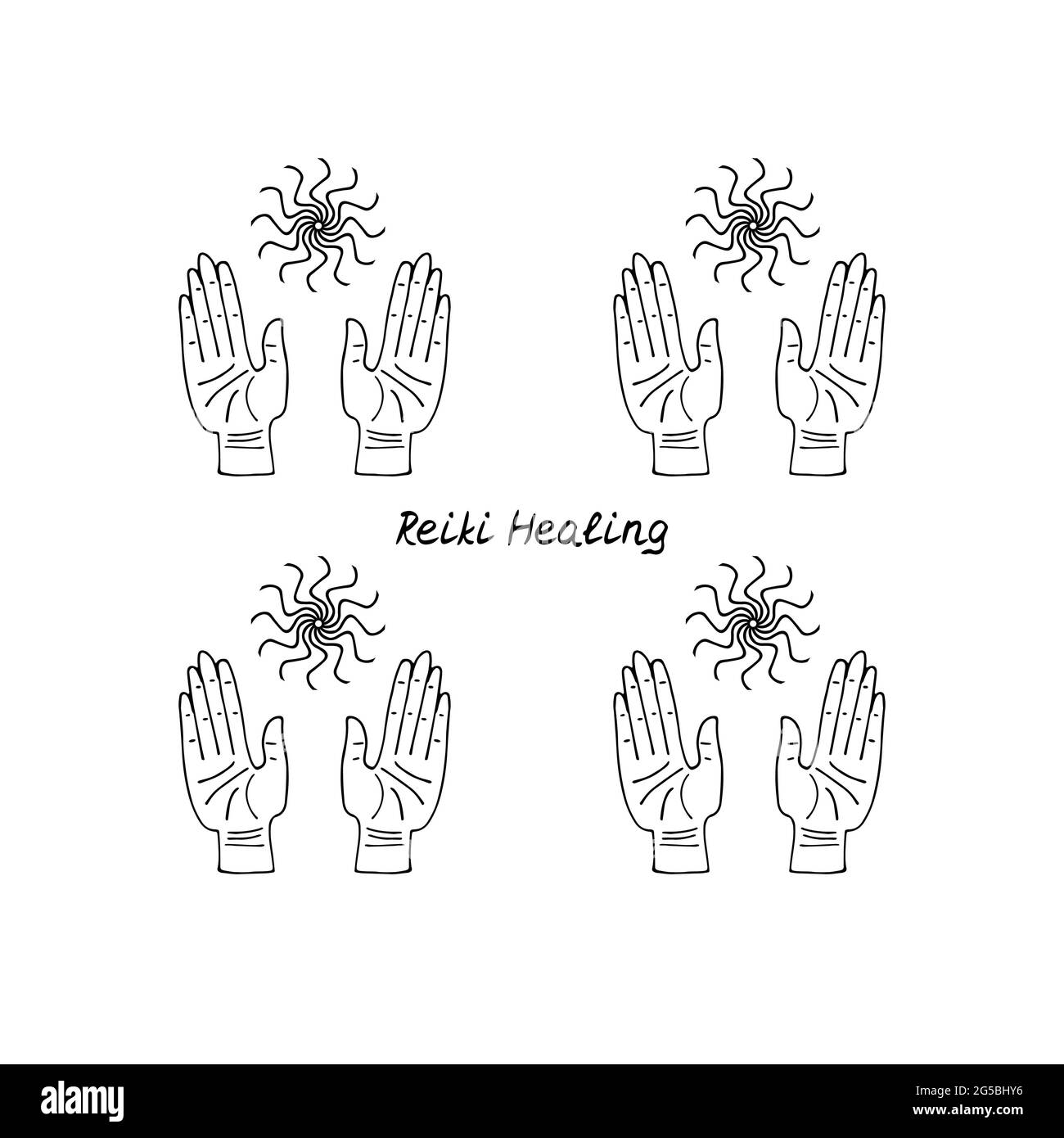 Reiki hands Cut Out Stock Images & Pictures - Alamy