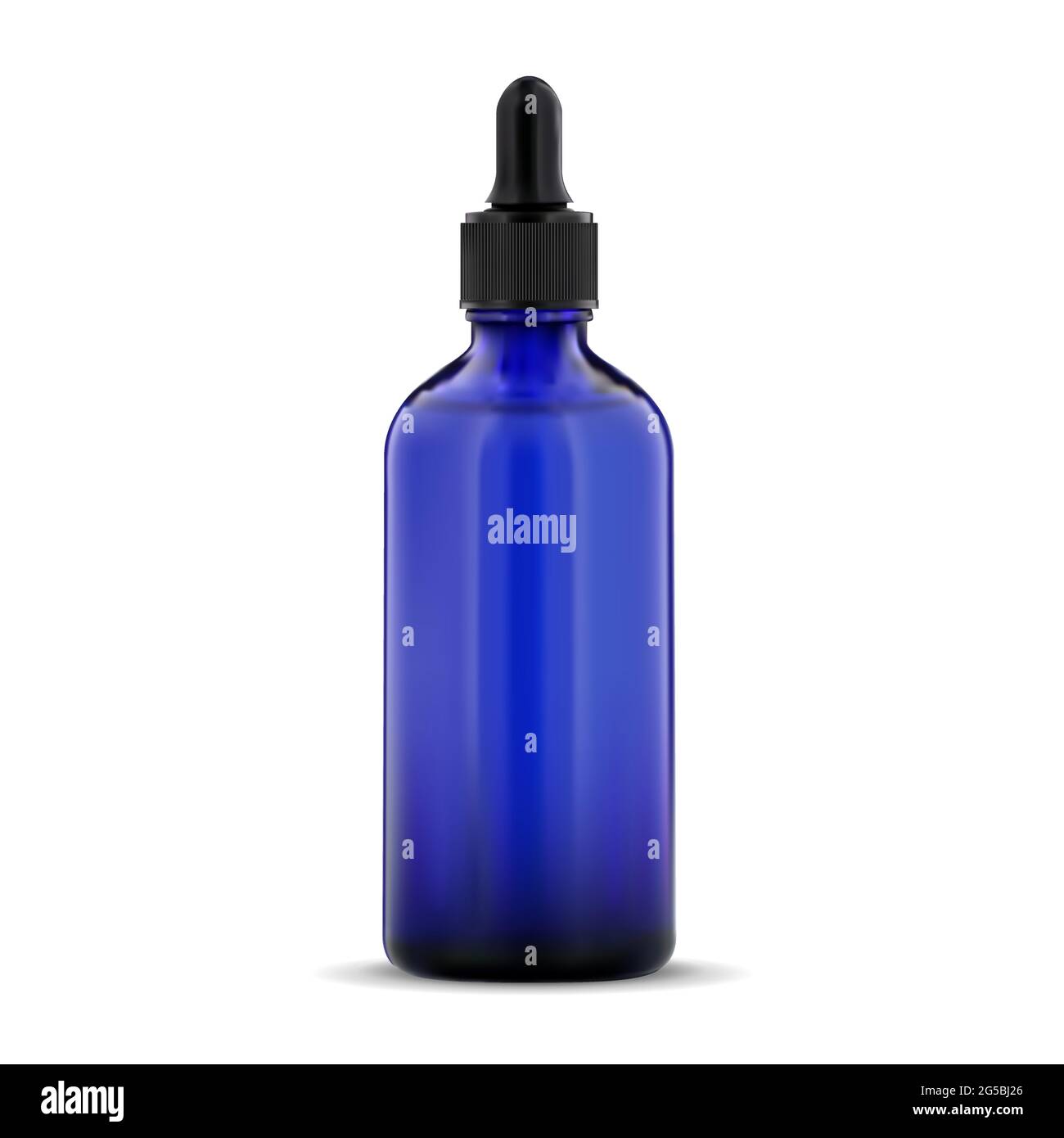 Cosmetic serum blue glass pipette bottle, collagen product essence ...