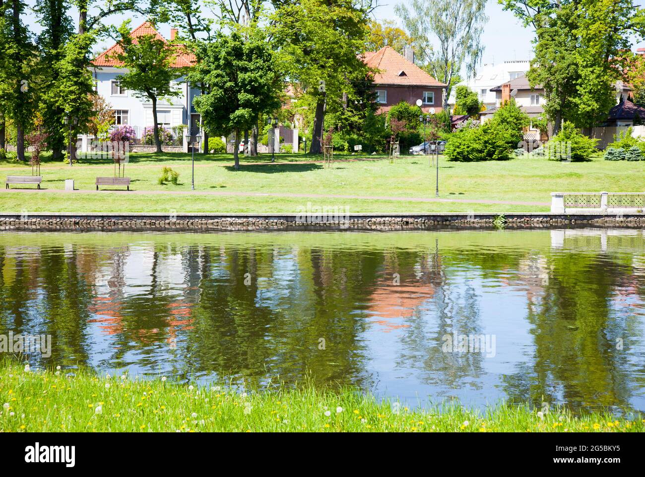 View of the Upper Pond. Kaliningrad, Russia Stock Photo - Alamy