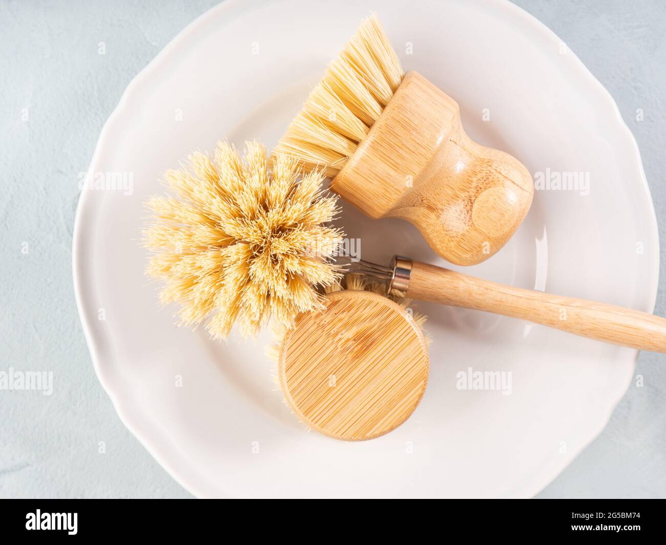 Zero waste plastic free reusable dish house washing wooden brushes as ...