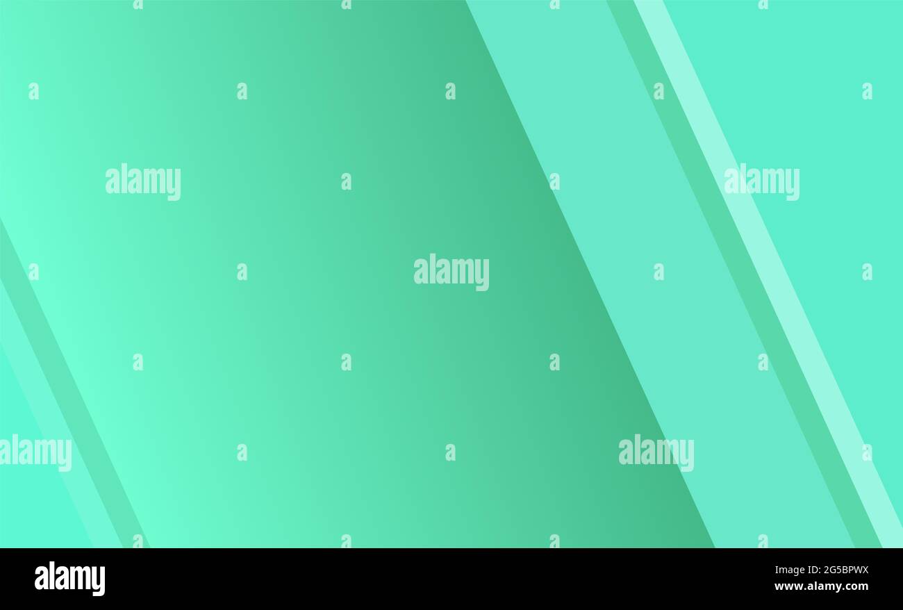 Abstract geometric azure blue-green backdrop. Diagonal lines and ...