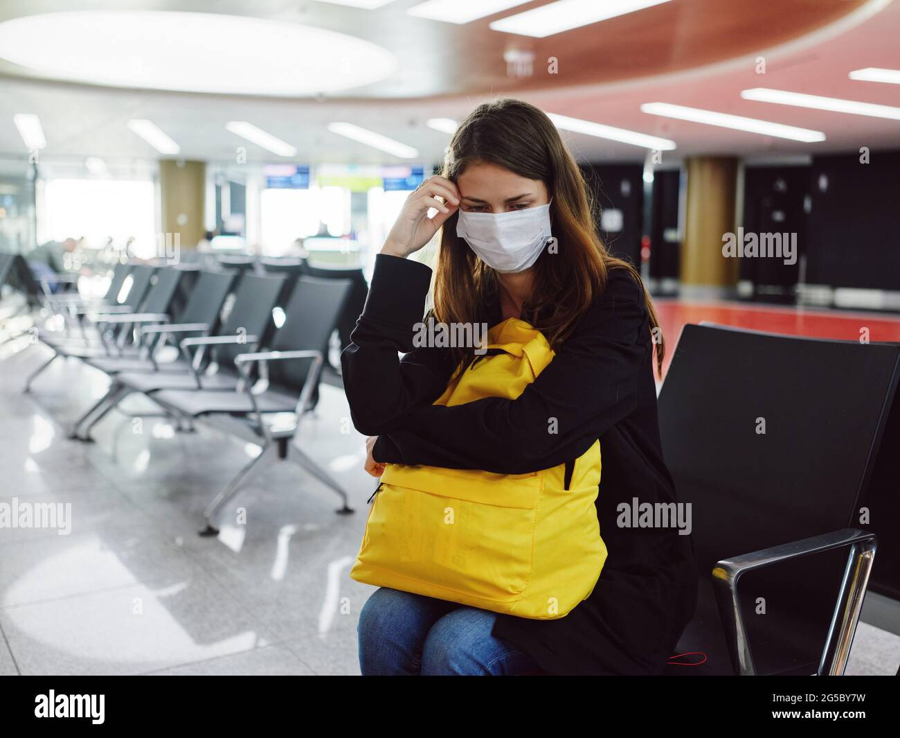 Asian person airport sad hi-res stock photography and images - Alamy