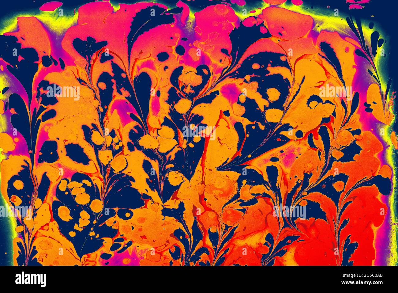 Artistic multicolored oil paint illustration Stock Photo - Alamy