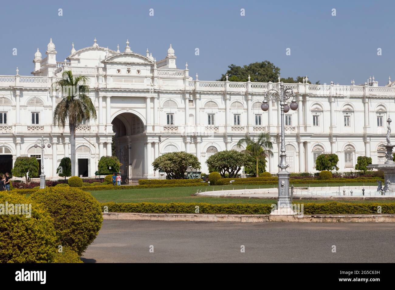 Jai Vilas Palace, and Scindia Museum, circa 1874, in Gwalior, Madhya ...