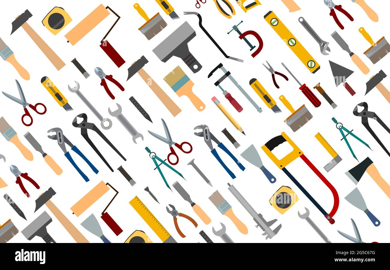Construction tools. Background. For work as a painter, carpenter ...
