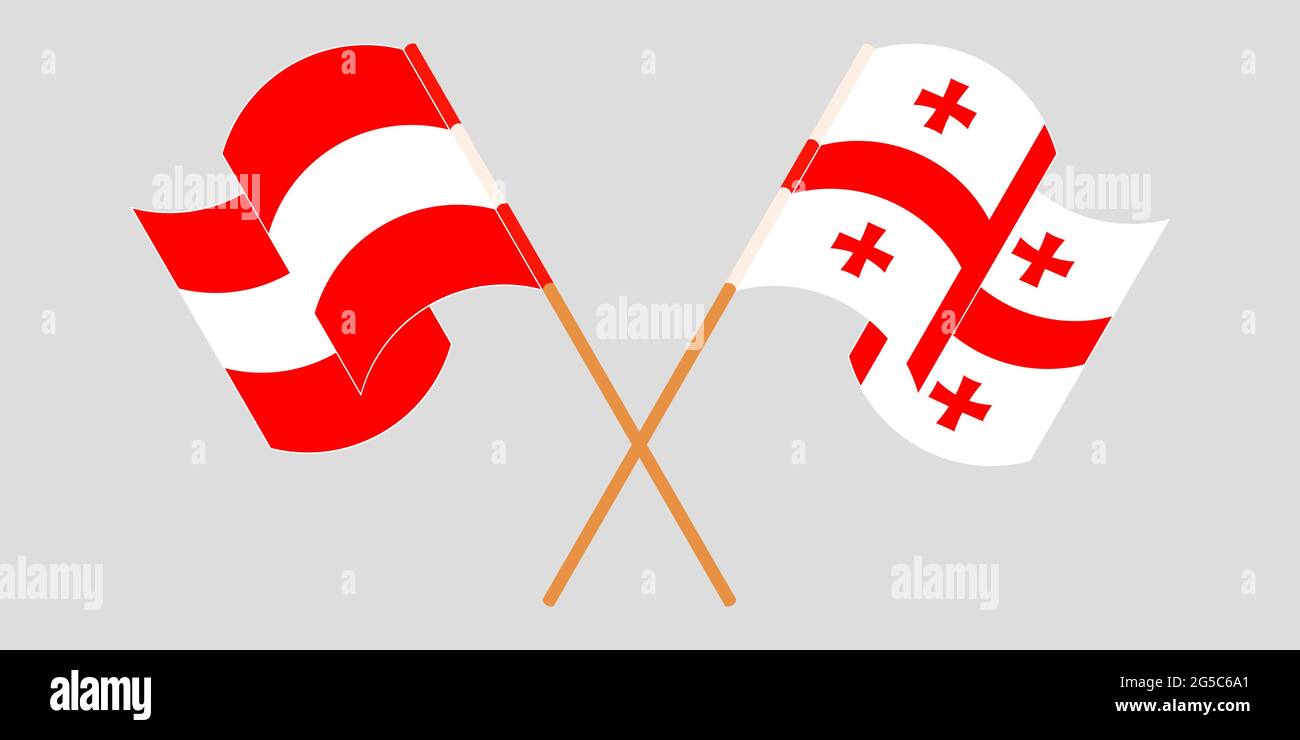 Georgia austria flag hi-res stock photography and images - Alamy