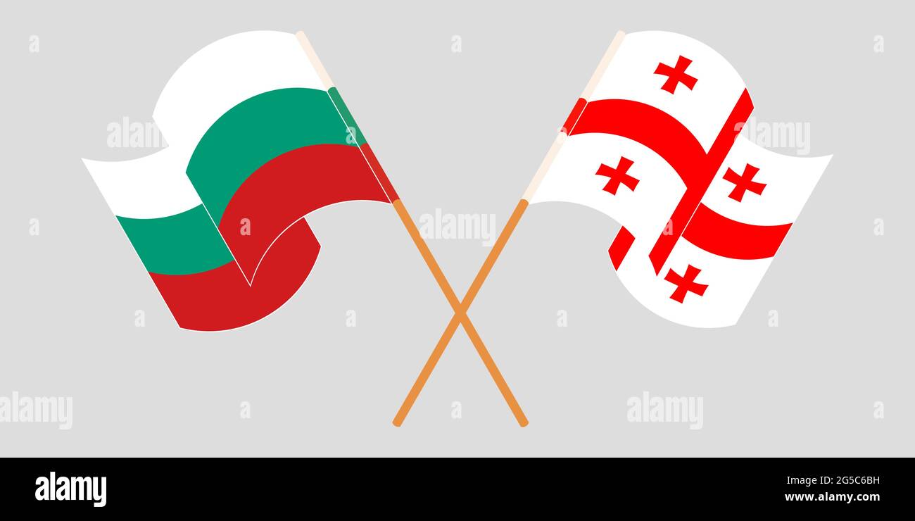 Bulgaria georgia flag Stock Vector Images - Alamy