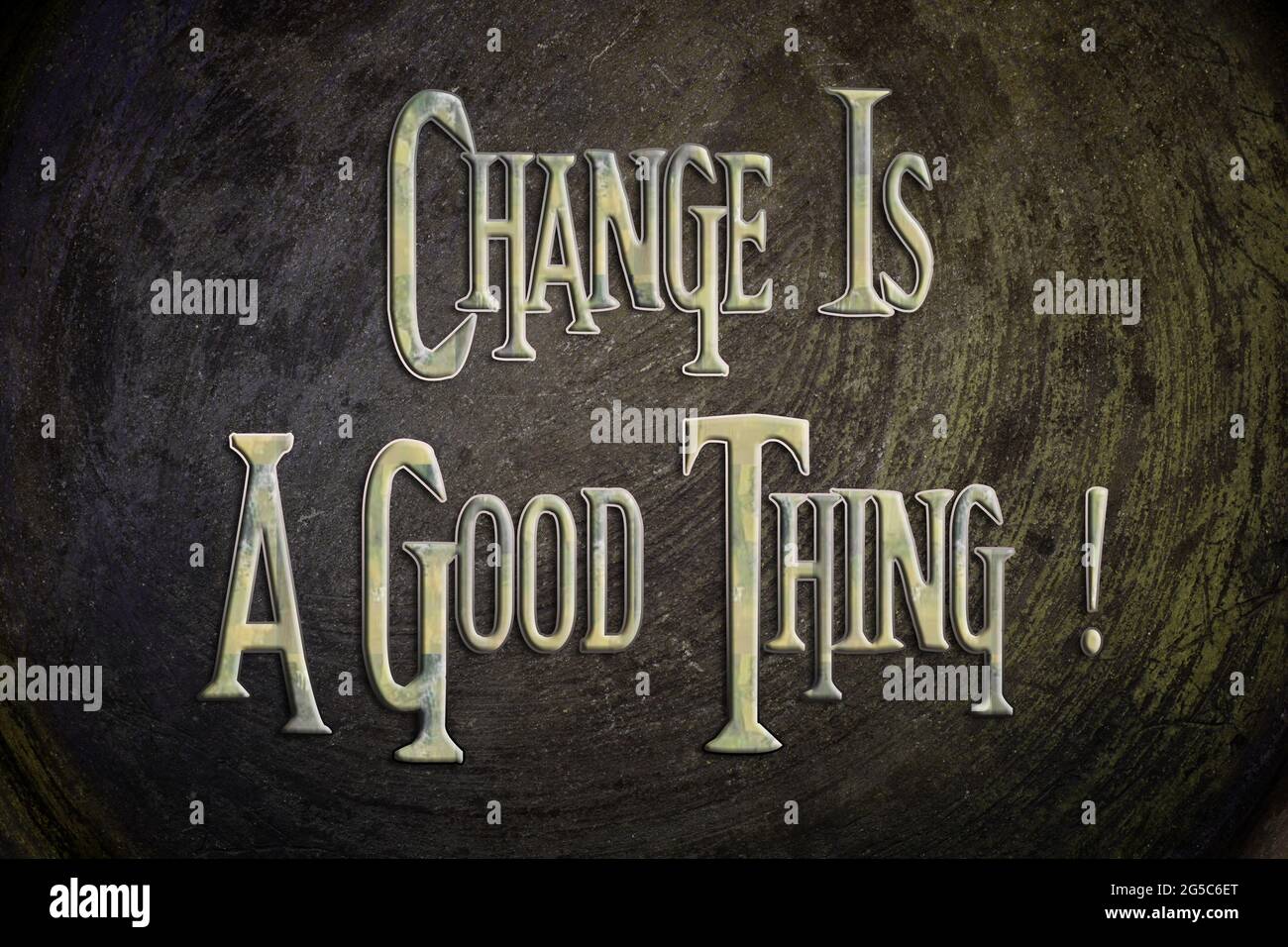 Change Is A Good Thing Concept idea Stock Photo - Alamy