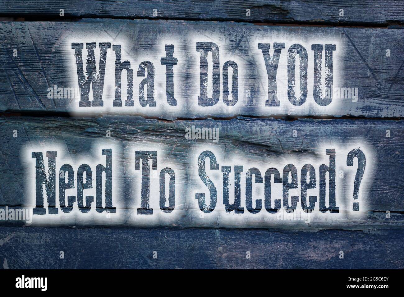 What Do You Need To Succeed Concept idea Stock Photo - Alamy