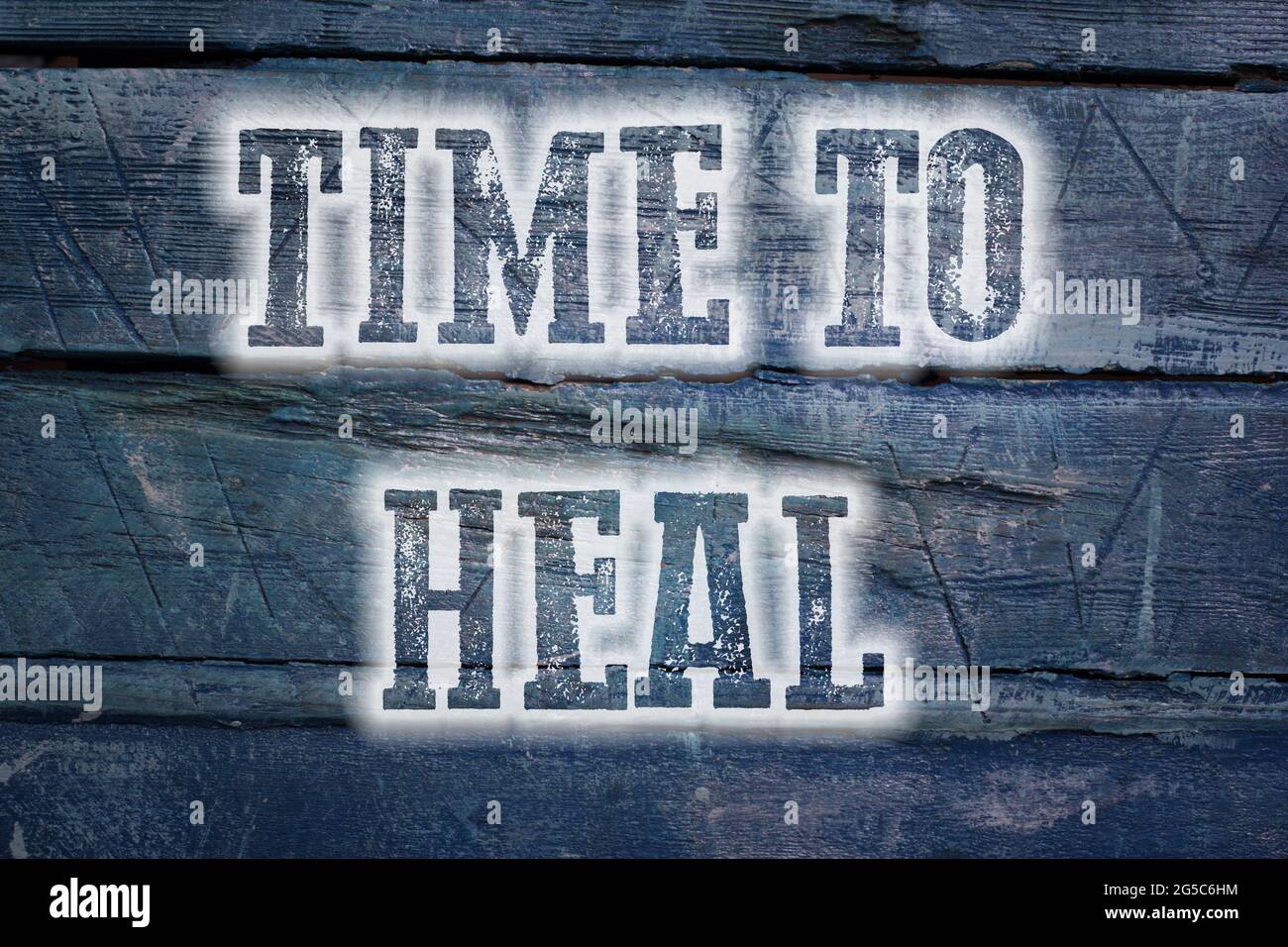 Time To Heal Concept text on background Stock Photo - Alamy